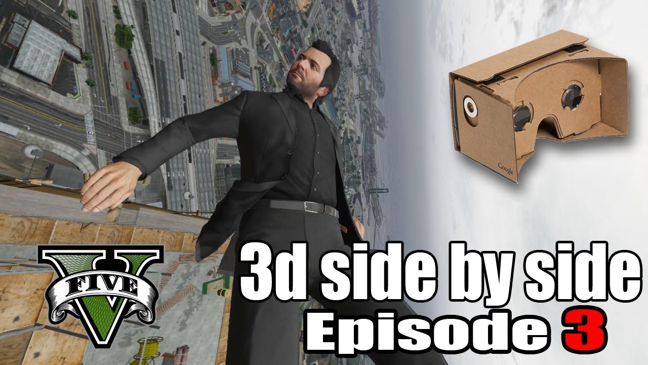Fall from high rise buildings | GTA V 3d side by side stereoscopic [HD ...