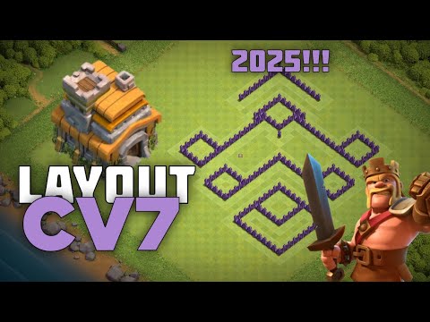 LAYOUT CV7 PARA INICIAR BEM EM 2025 - CLASH OF CLANS 2025 - YouTube