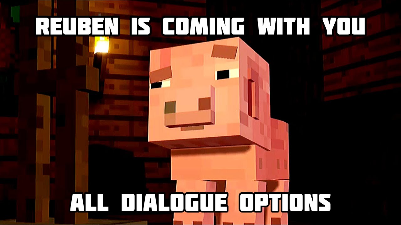 Reuben is coming with you - All dialogue options in Minecraft Story ...