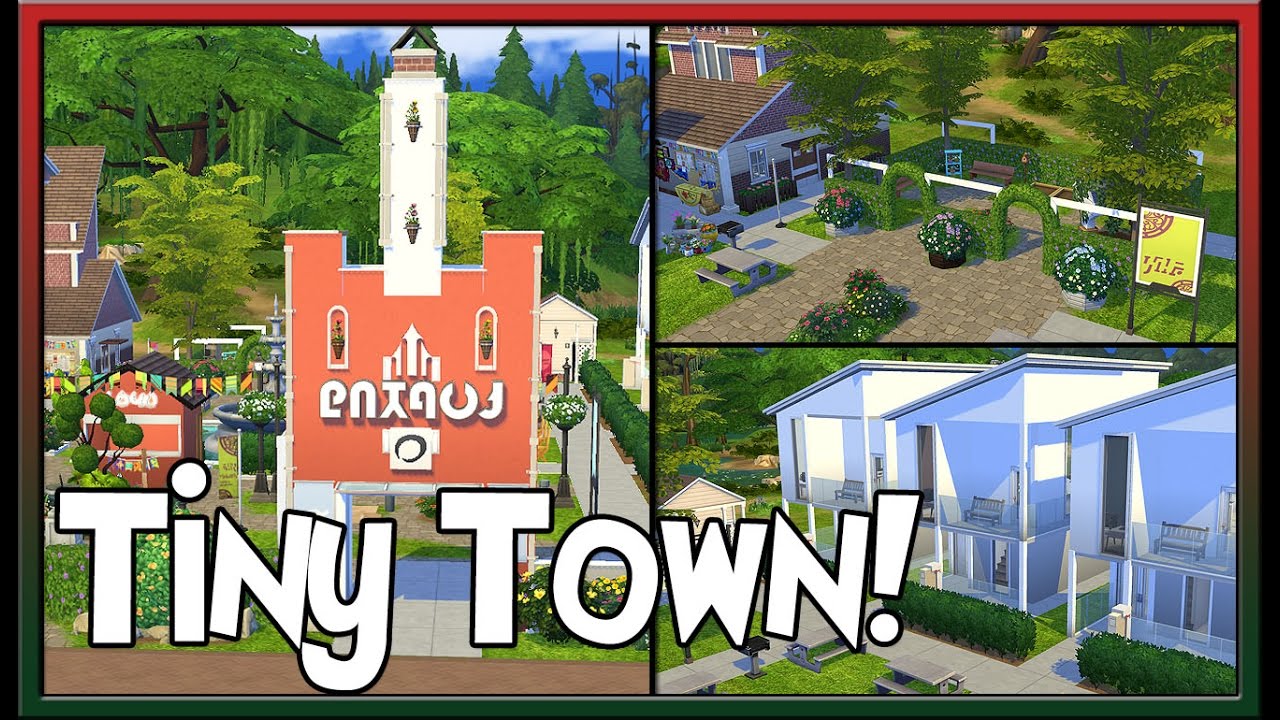 Tiny Town by SpringSims! | Sims 4 Lot Showcase - YouTube