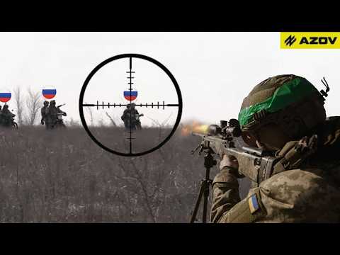 Azov Brigade Deadly Sniper Fire Stops Russian Motorcycle Advance in Pokrovsk