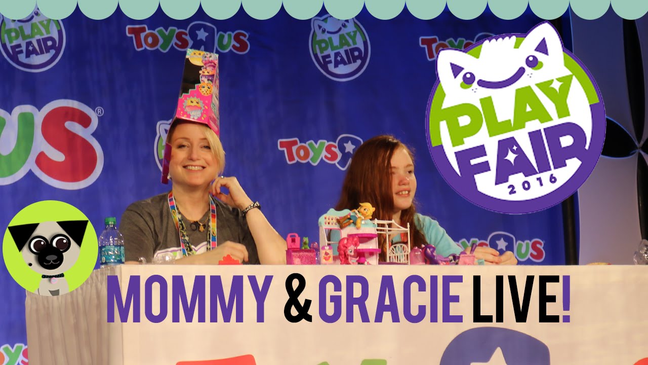 PlayFair 2016! Mommy & Gracie live unboxing, toys and fun in NYC! - YouTube