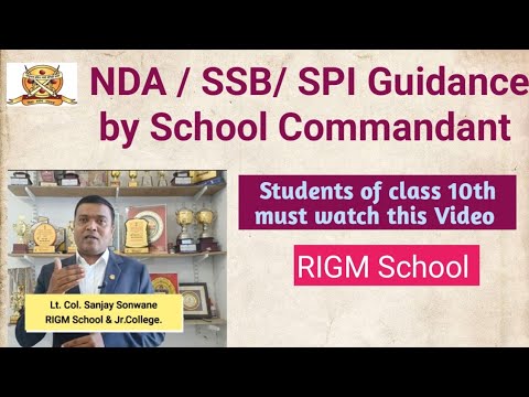 SPI/NDA/SSB Guidance by Commandant - YouTube