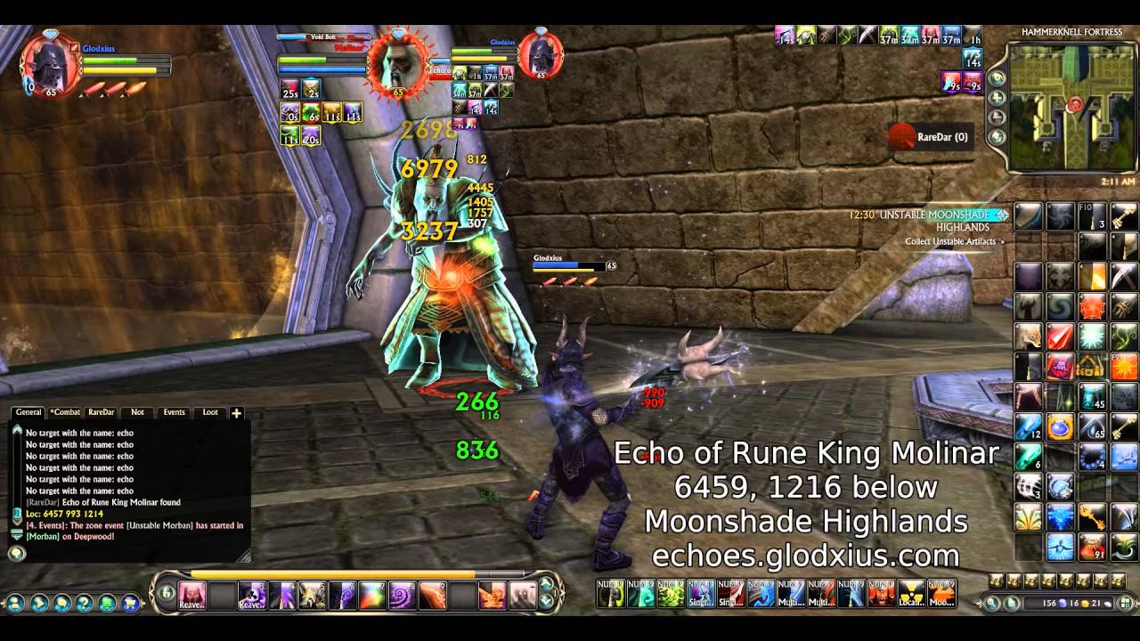 Rift - Moonshade Highlands Rare Mob - Echo of Rune King Molinar - YouTube