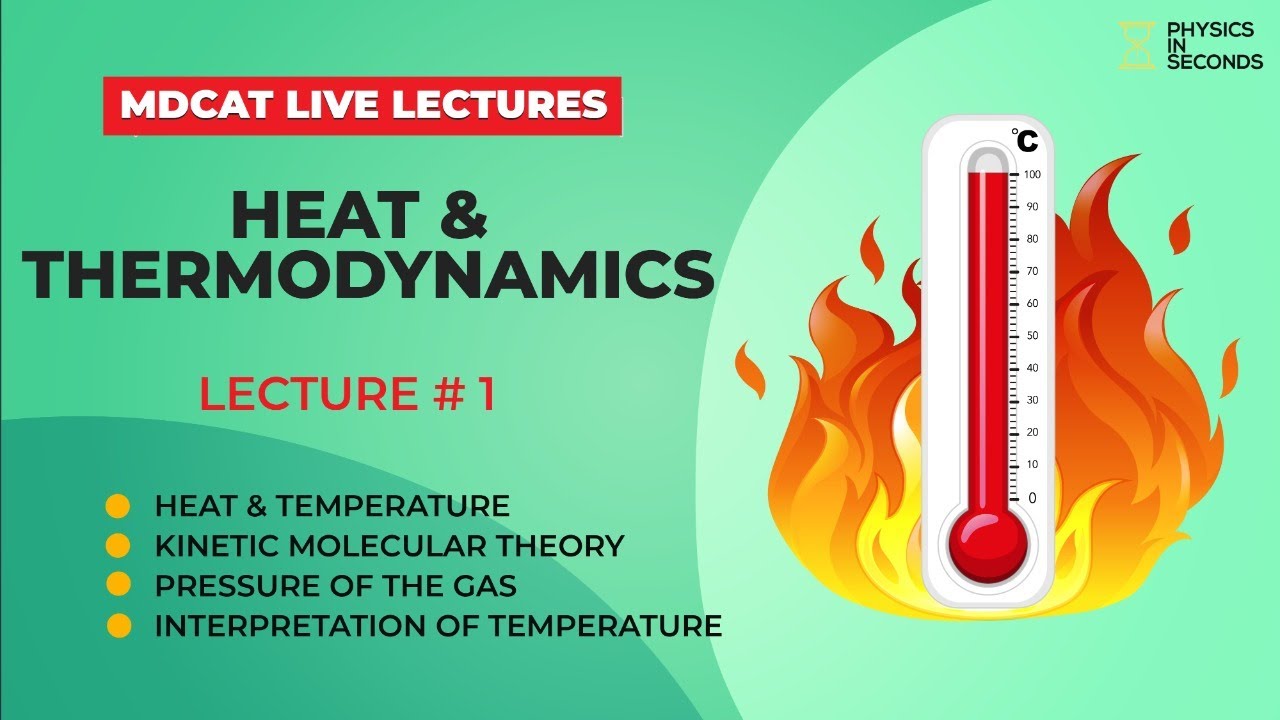 MDCAT Physics Live Lecture - Unit#8 Heat & Thermodynamics Lecture#1 ...