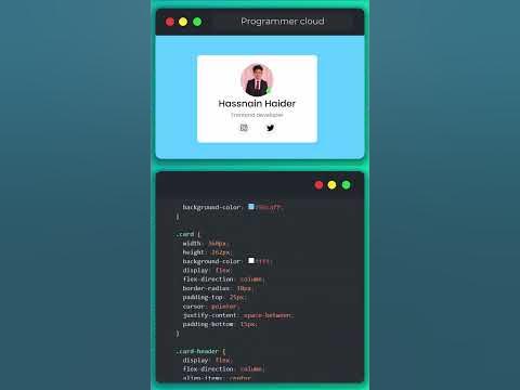 Create an Animated Profile Card Using HTML, CSS, and JavaScript 🌟🌟🌟 ...