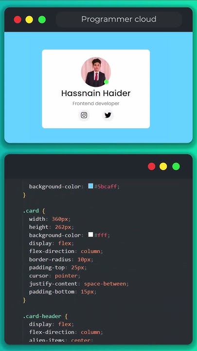 Create an Animated Profile Card Using HTML, CSS, and JavaScript 🌟🌟🌟 - YouTube