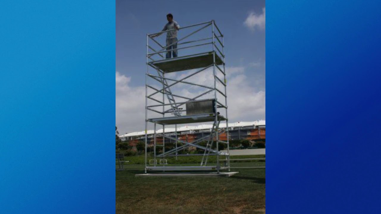 Aluminum Scaffolding | Upright Scaffolding - YouTube