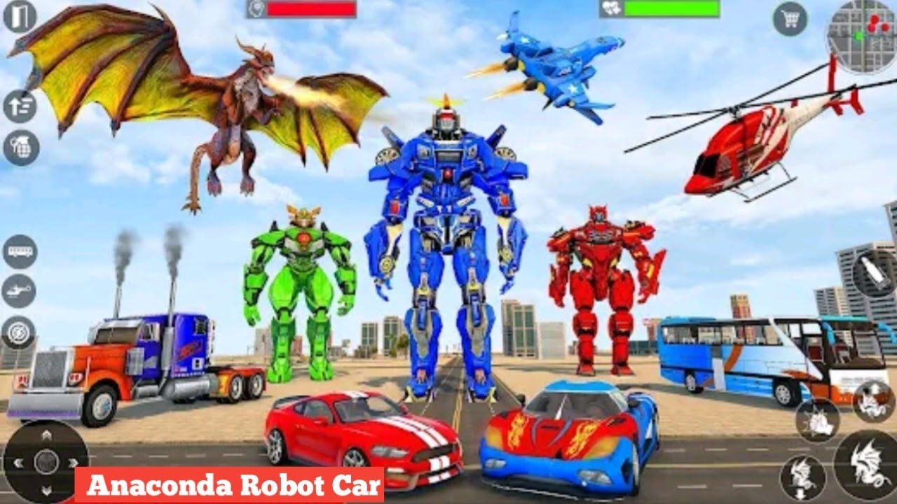 Jet Robot Car Transformation Simulator - Android GamePlay - YouTube