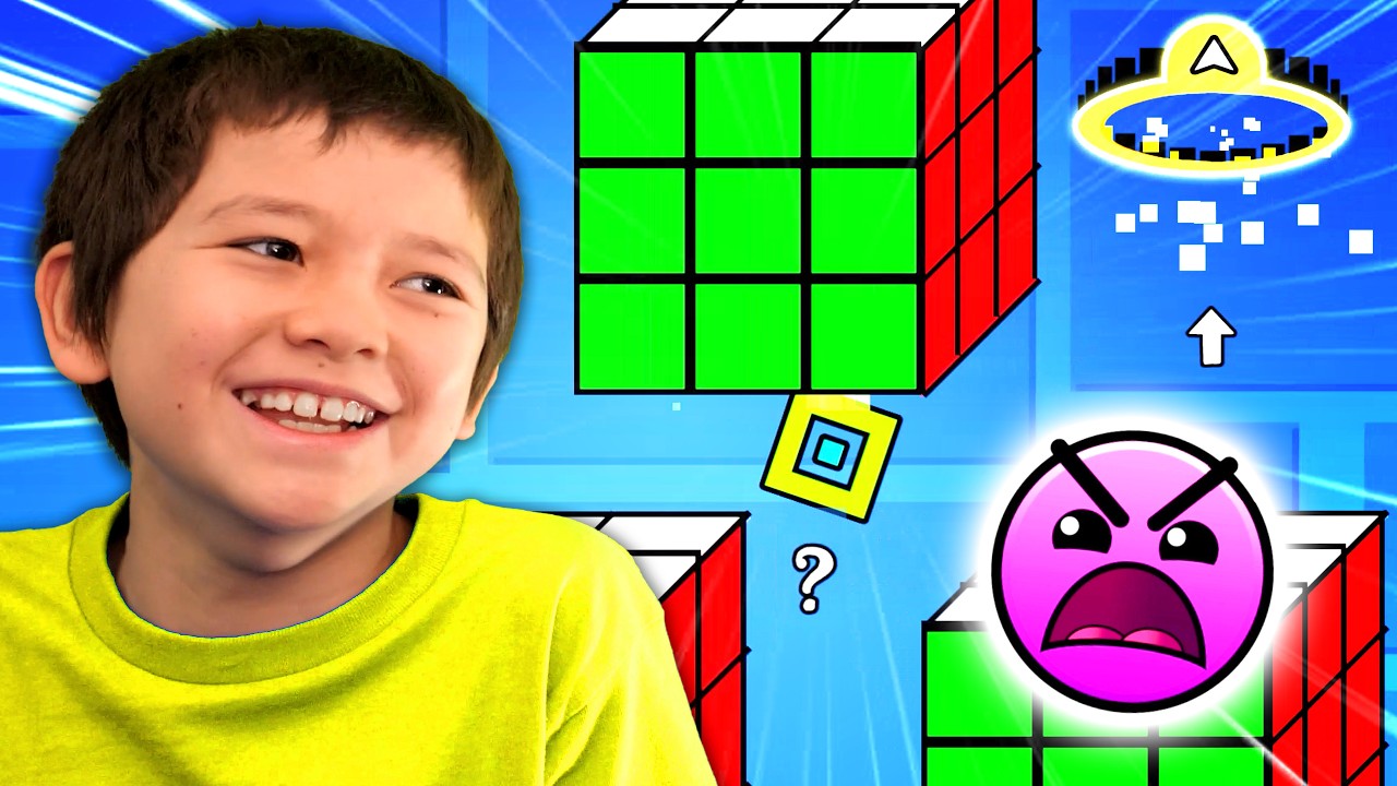 RUBIK'S CUBES + GEOMETRY DASH = ????? - YouTube
