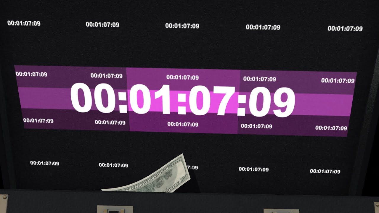 COUNTDOWN CLOCK falling money ( v 189 ) timer with sound effects HD - YouTube