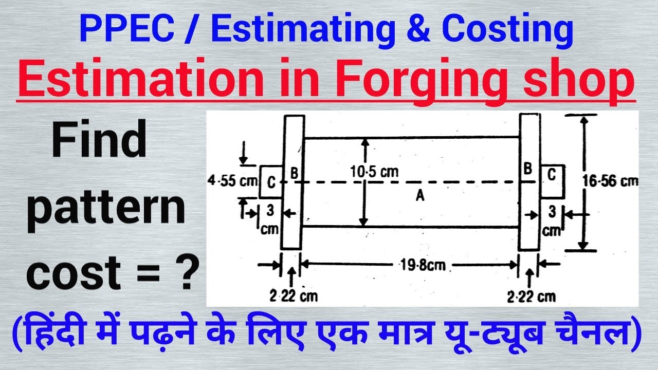 pattern costing in foundary shop, estimation in foundry shop ...