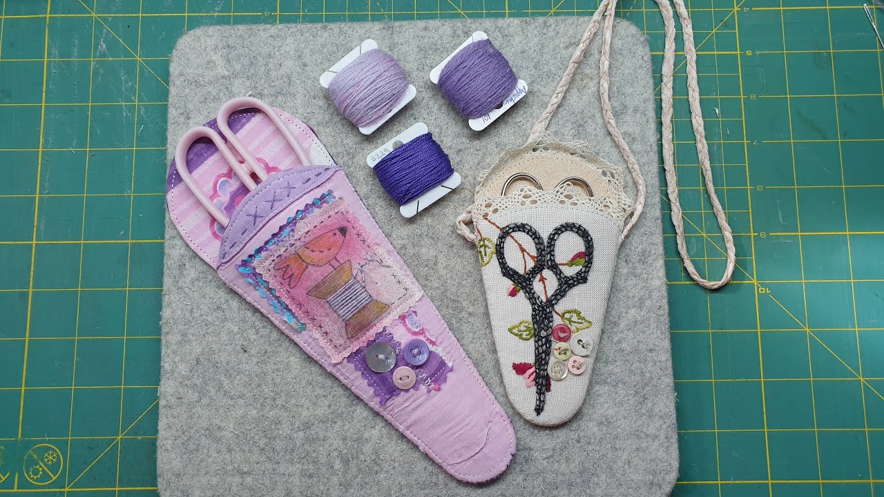 Tutorial - Making a Large Scissors Case.... - YouTube