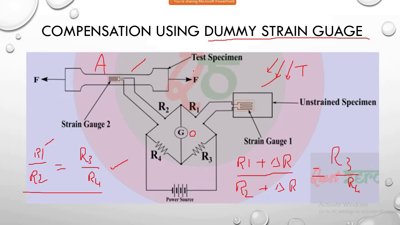 temperature compensation methode in strain guage - YouTube
