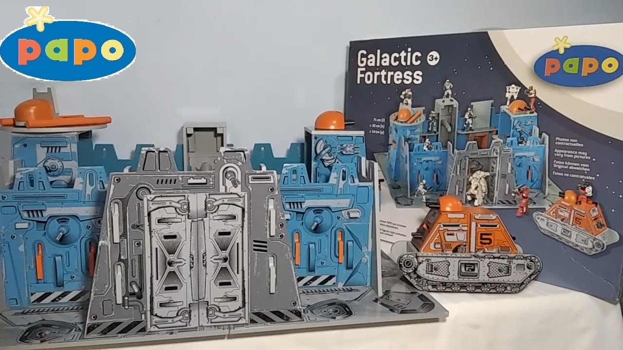 Papo Galactic Fortress (60400) Wooden Playset Unboxing & Review! - YouTube