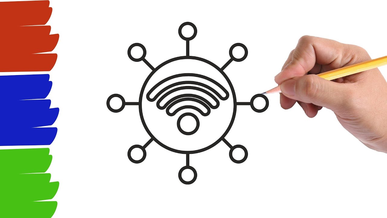 How to draw a WI FI/ Wi Fi/ #draw #wifi - YouTube