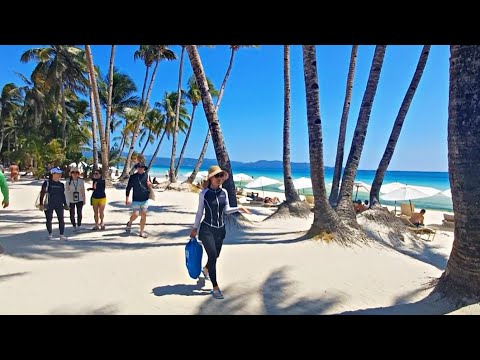This is BORACAY White Beach Path on April 20 2024 From Barangay Balabag ...