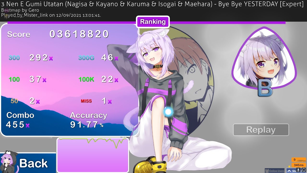 "Bye bye Yesterday" but it's a 5,27⭐osu map - YouTube