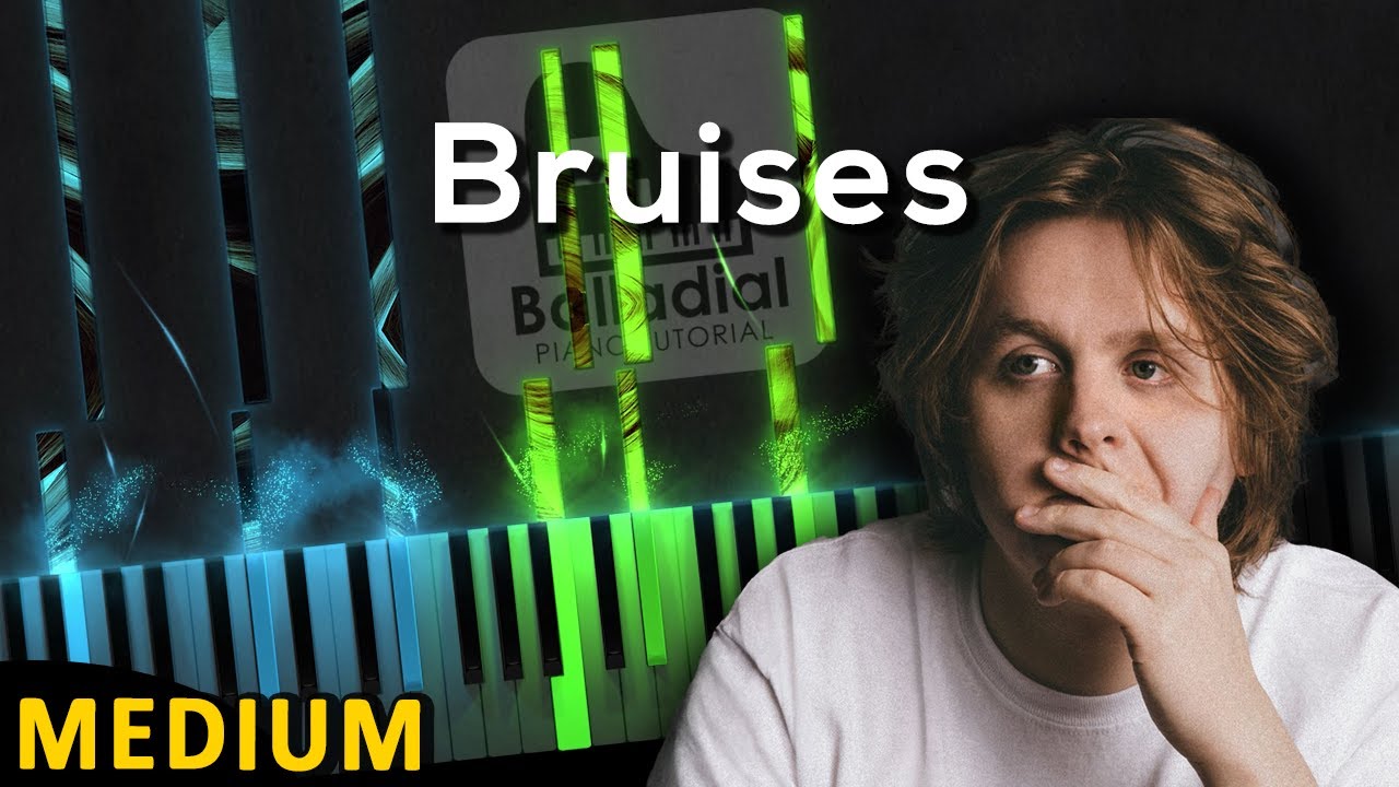 Bruises - Lewis Capaldi | MEDIUM Piano Tutorial - YouTube