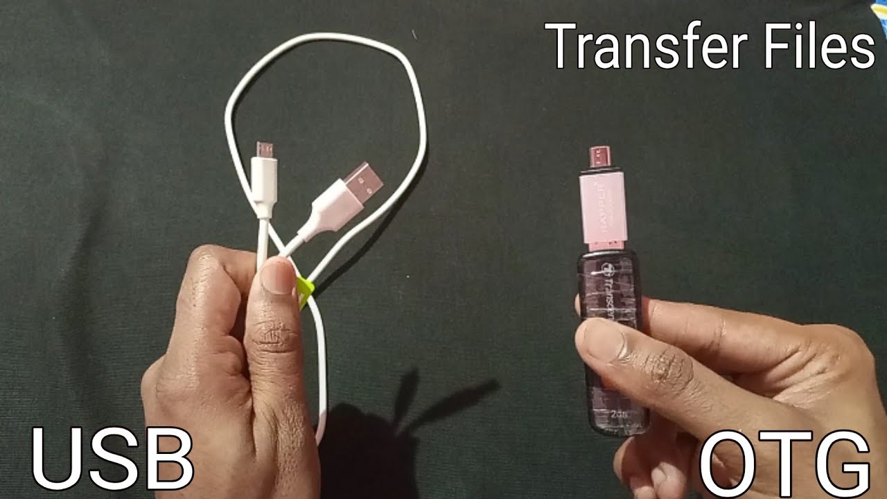 How To Use USB Cable & OTG Cable To Transfer Files - YouTube