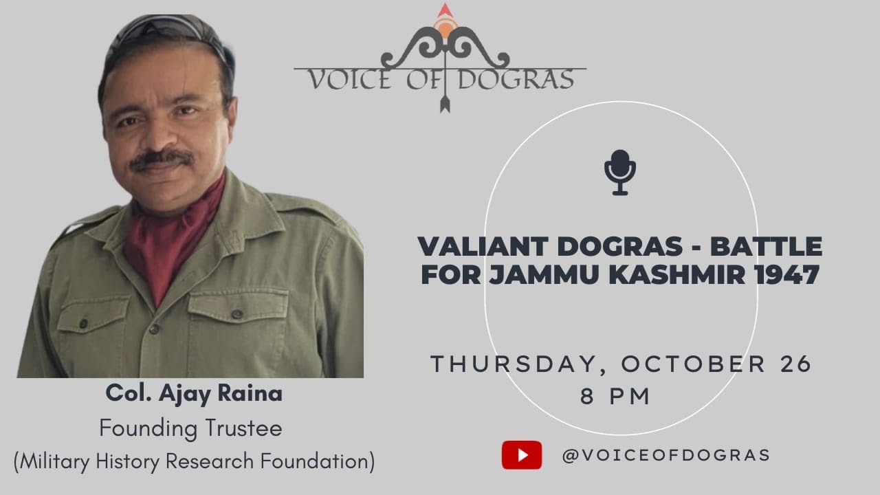 Valiant Dogras: Battle for Jammu and Kashmir 1947 | Voice of Dogras ...