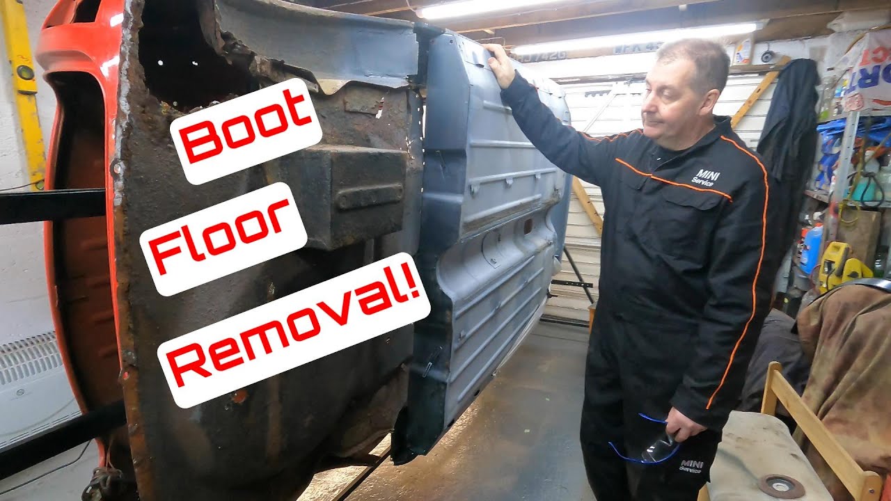Austin mini - Removing the boot floor - YouTube