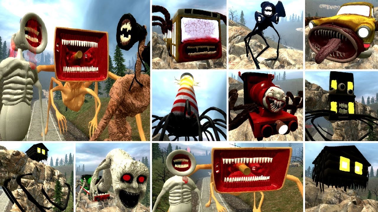 HOUSE HEAD, SCARY THOMAS, SPIDER BUS, SIREN HEAD, BLOOP CAPTURED, BUS ...