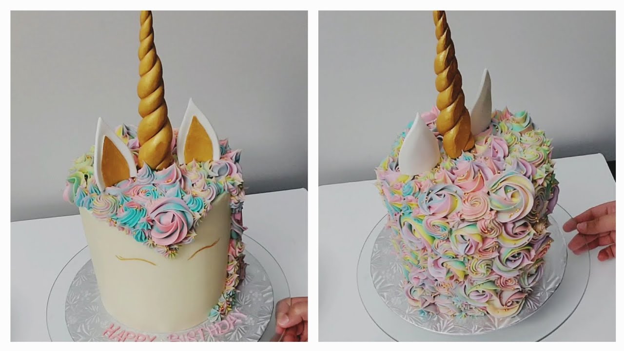Unicorn Cake | How to Make a Unicorn Cake - YouTube