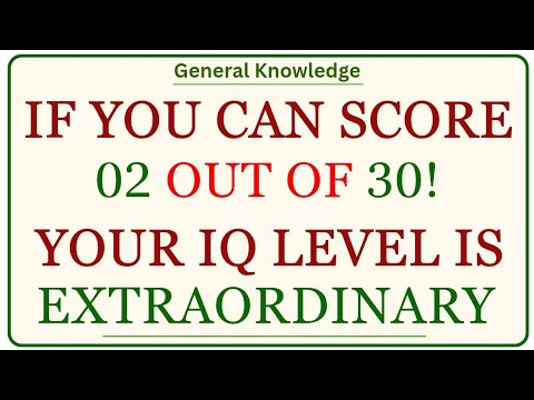 If You Can Score 2 Out of 30, Your IQ Level Is Extraordinary! | Genius ...