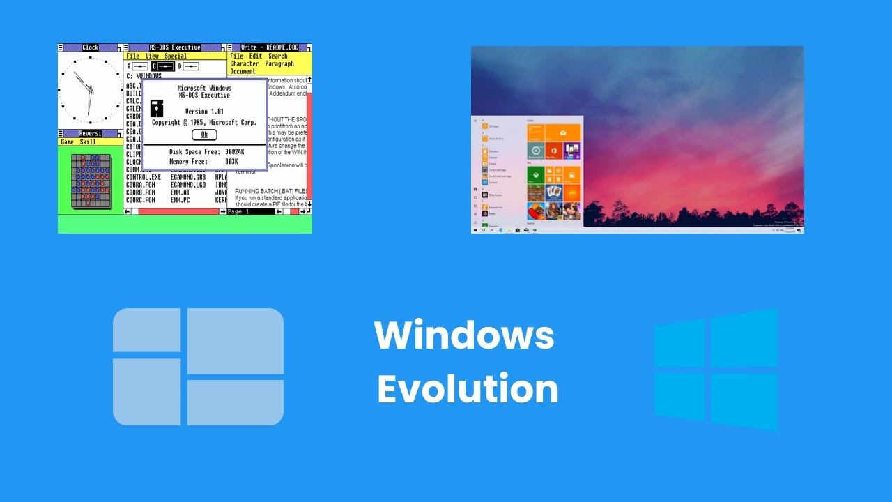 Windows Evolution (20 subs special) - YouTube