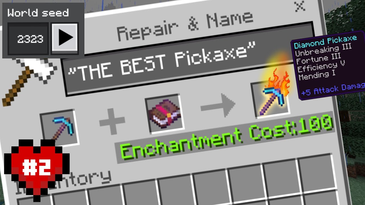 (EP#2) "I Made The Best Pickaxe" on Minecraft Bedrock Edition(PE, Xbox ...