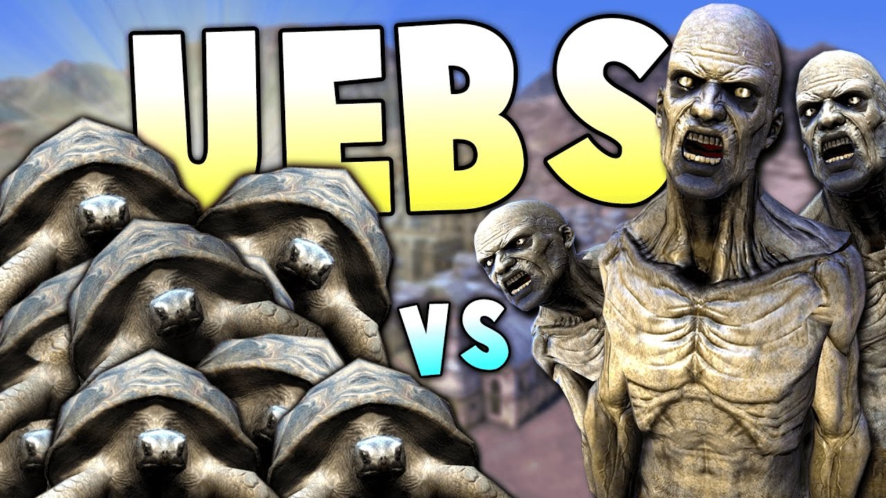 20,000 TORTOISES VS ZOMBIE ARMY! - New Map & Unit - (UEBS) Ultimate ...