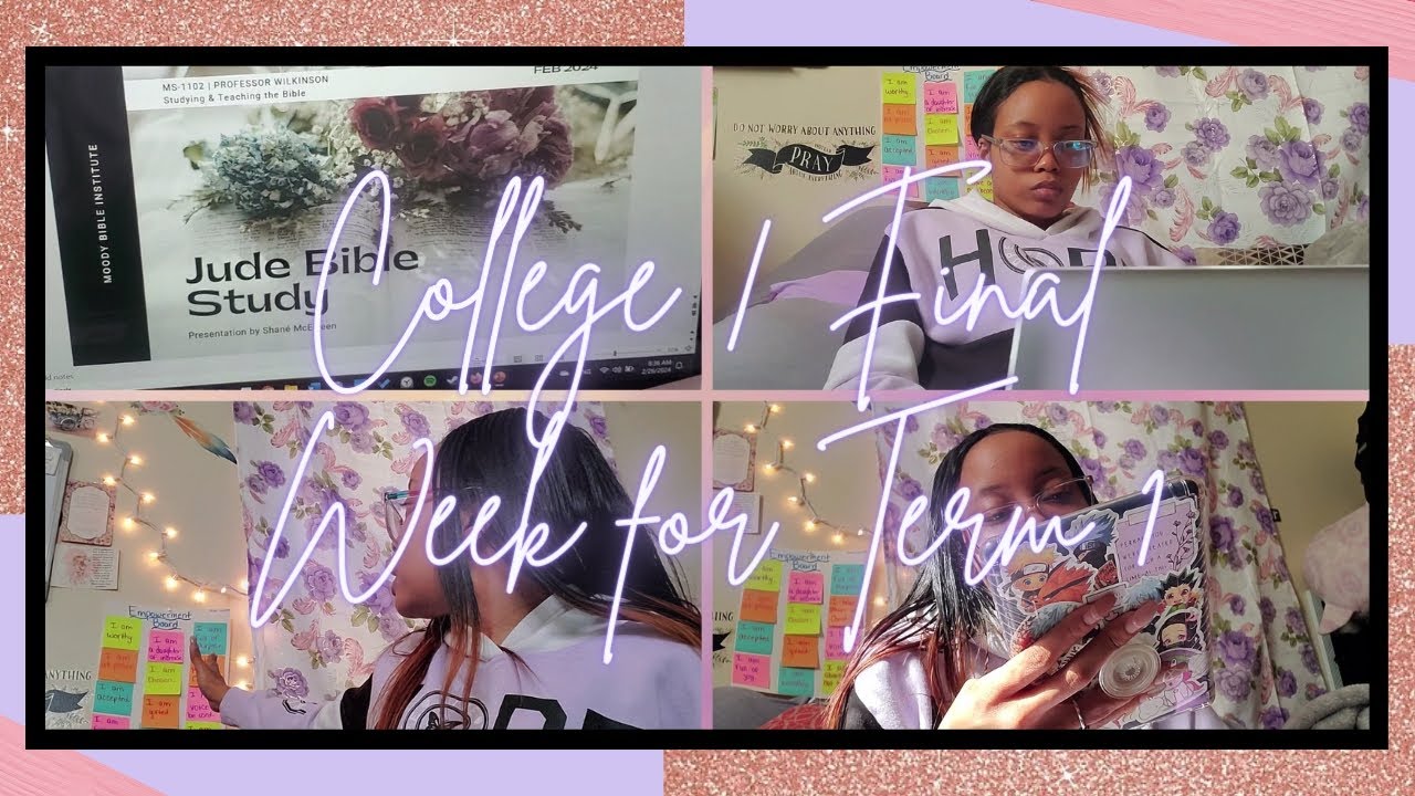 College Vlog | Last Week of Term 1 for Spring Semester 💕 - YouTube