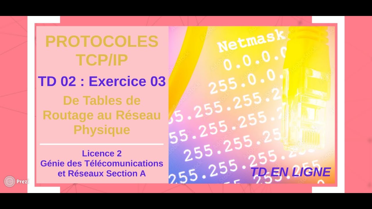 Protocoles TCP/IP : TD02 : Exercice 03 : Des Tables de Routage au ...