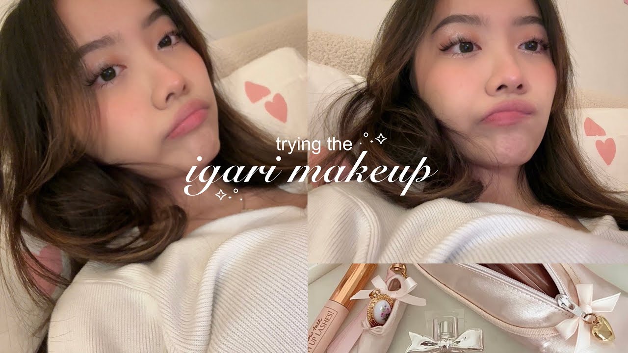 trying the igari makeup look! ༘˚⋆𐙚｡⋆ - YouTube