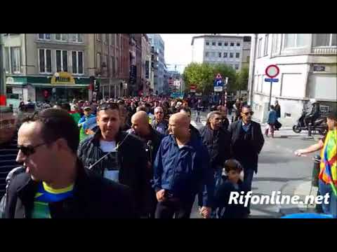 Les rifains de l'Europe marchent en masse pour le Rif à Bruxelles (10/9 ...