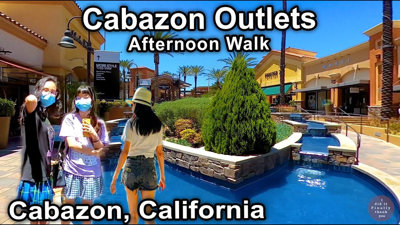 4K Cabazon Outlets Walk Tour Dessert Hills Premium Outlets Cabazon ...
