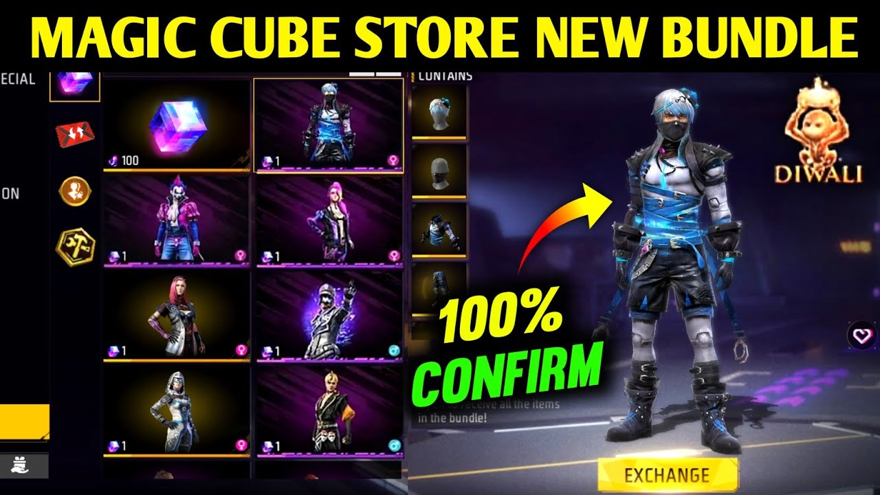 Diwali Magic Cube Store New Bundles | Free Fire Magic Cube Store Update ...