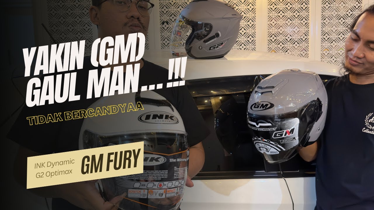 Under 400K GM Fury Helm Baru Kembaran INK Dynamic | G2 Optimax | Shoei Jforce IV #GMHelmet # ...