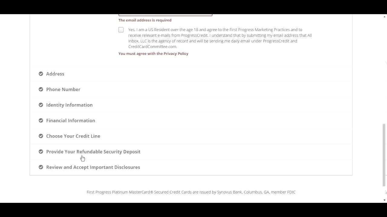 How to Apply First Progress Platinum Elite MasterCard® Secured Credit ...