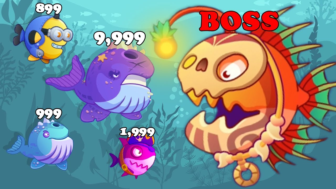 I Can't Defeat Gaia Fish Boss - Eat Fish.io - YouTube
