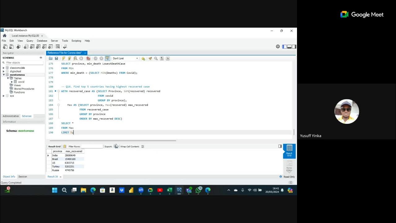 SQL MASTERCLASS - YouTube