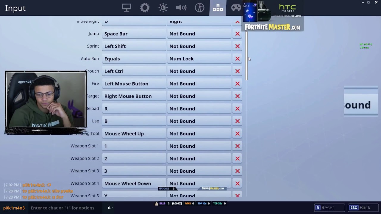 Myth Shows New Keybinds For Fortnite - YouTube