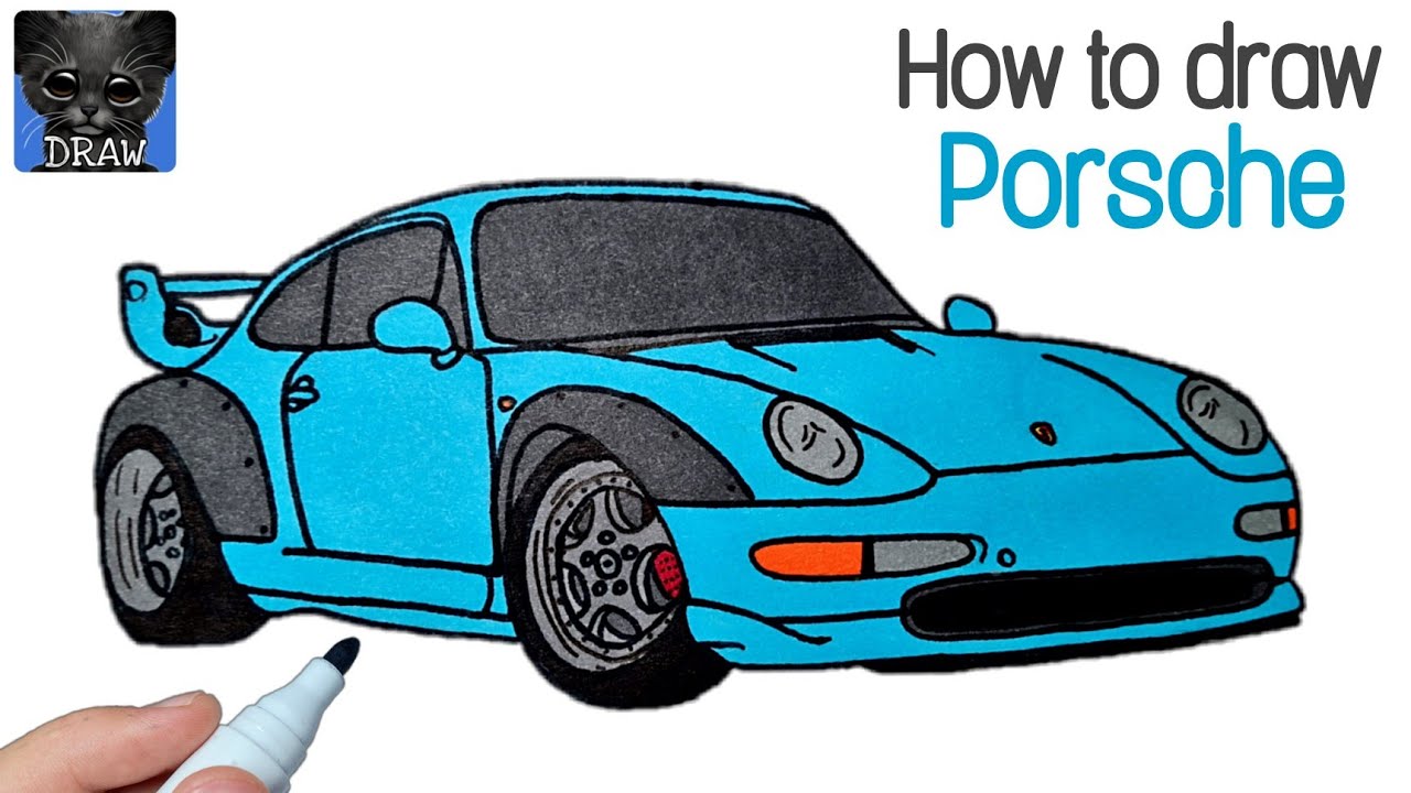 How to Draw Posche 911 (993) 1995 RWB | Drawing car easy - YouTube