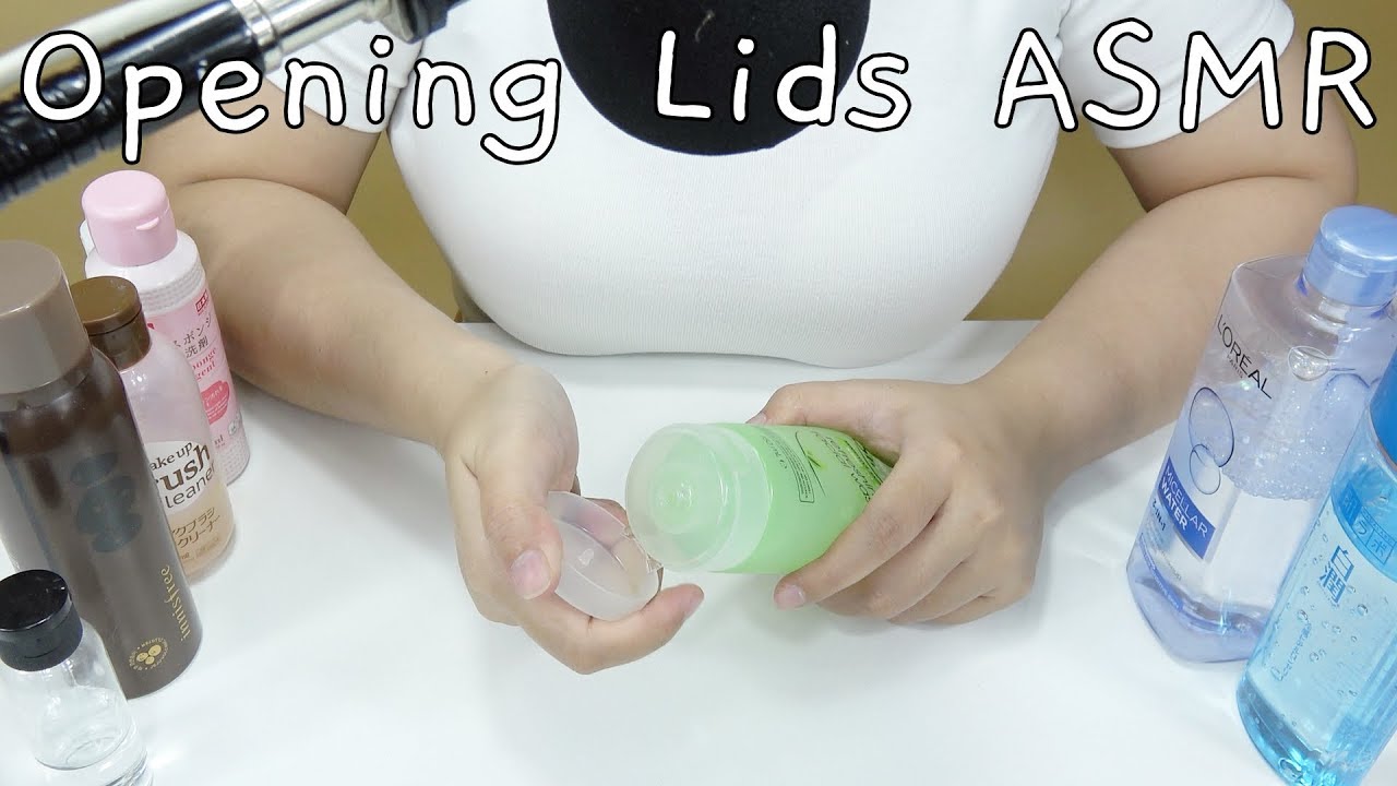 『Yui ASMR』 🍾Opening Lids Sound - Pop ASMR - YouTube