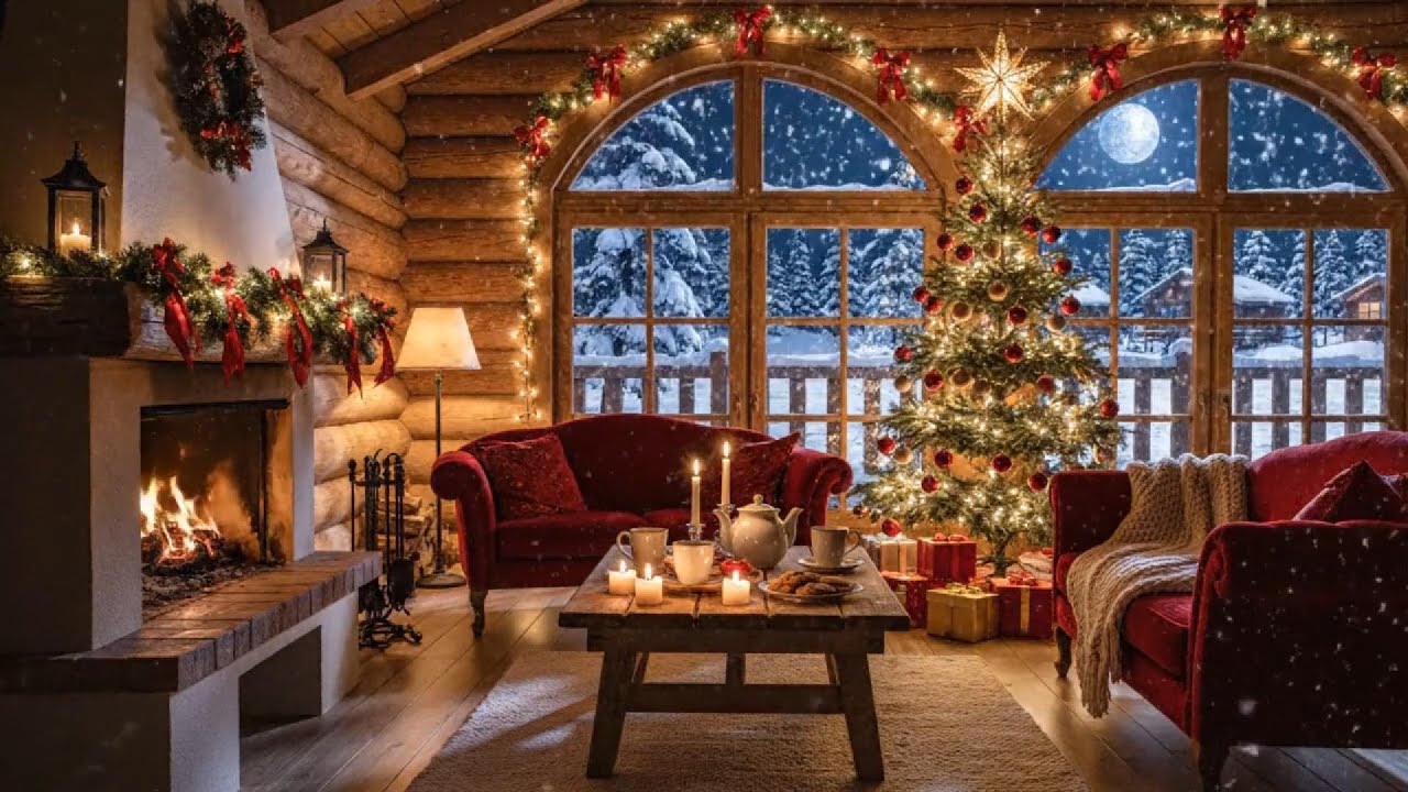 Peaceful Christmas Music for Relaxation Relaxing Christmas Ambience ...