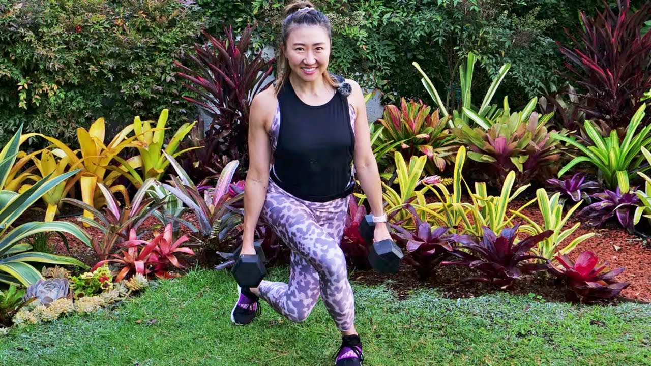 45 min Cardio Core Workout with Weights - Day 5 of Strength & Cardio ...