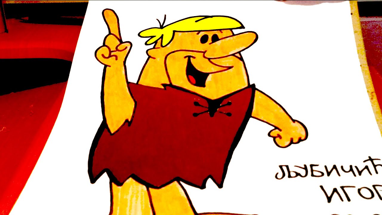 How to Draw Barney Rubble Easy | From The Flintstones cartoon | # ...