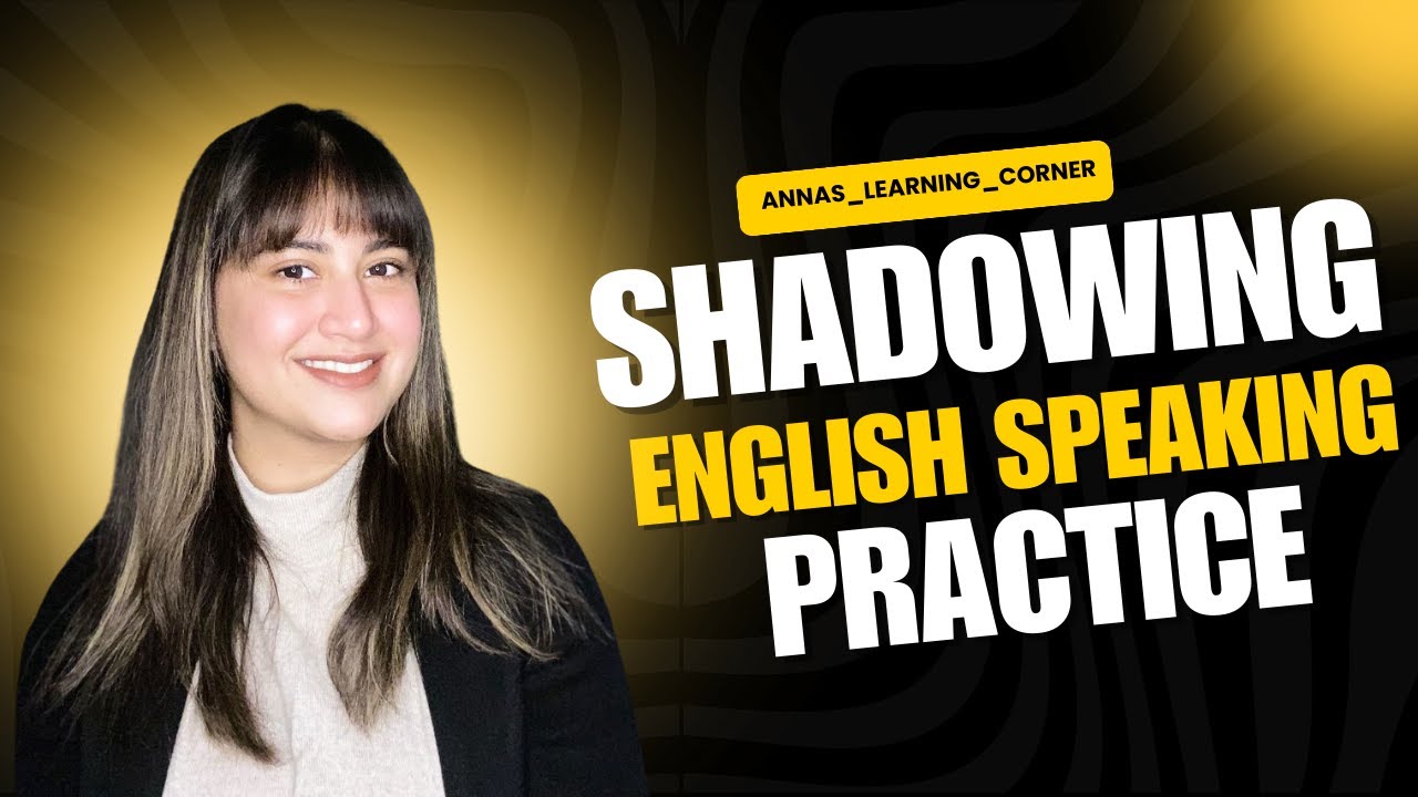 English Speaking Practice - (Shadowing Method) - YouTube