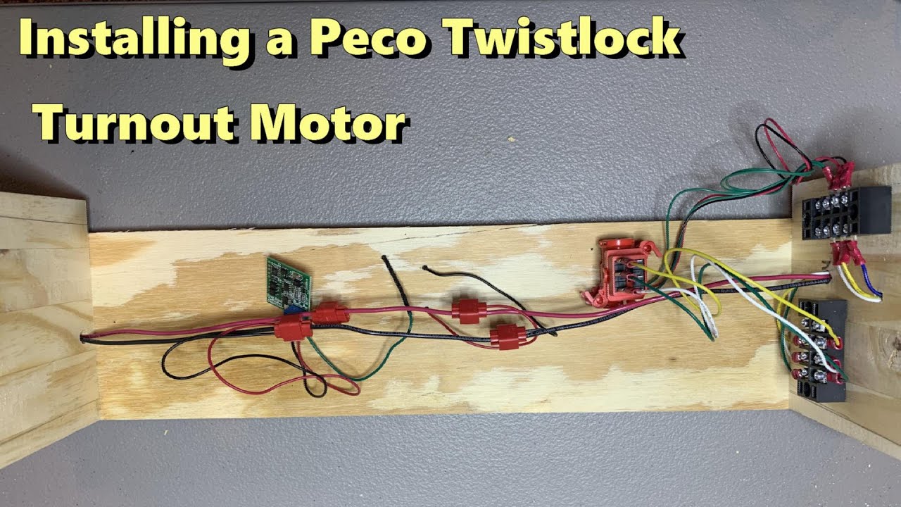 Installing a Peco Twistlock Turnout Motor - YouTube